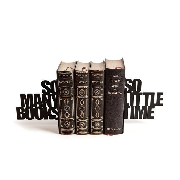 Bookend So many! black - Decorative Metal Book End Design – Espriso